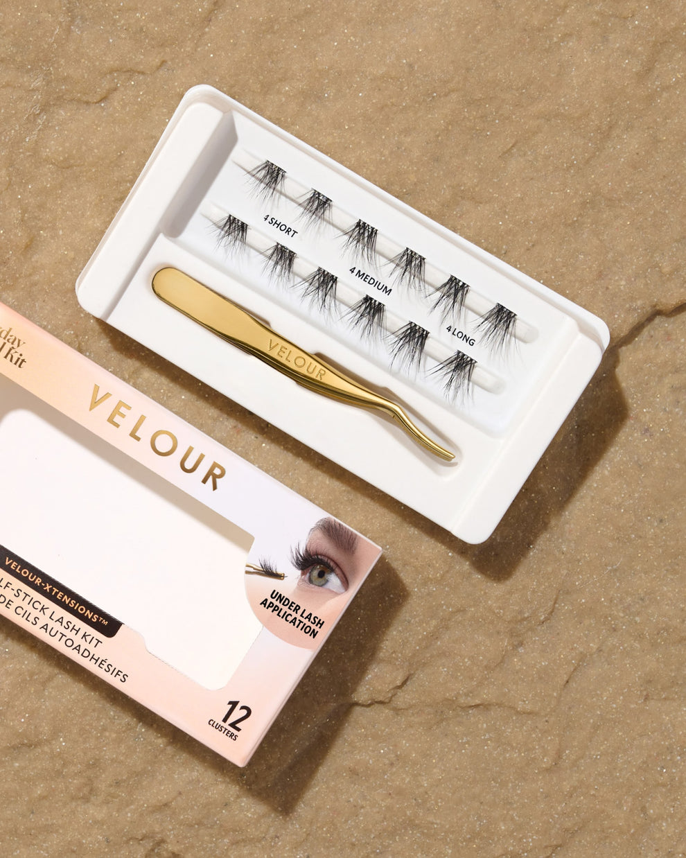 Velour-Xtensions™ Self-Stick Lash Kit | Pre-Glued Clusters | Velour Beauty