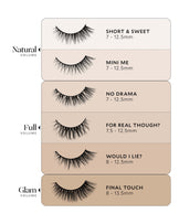 Mini Me Faux Lashes | 3/4 Silk False Eyelashes | Velour Beauty